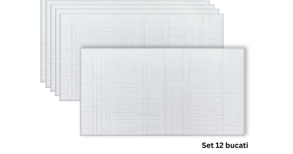 Set 12 panouri decorative din praf de piatra, Naimeed D7326, flexibile ...