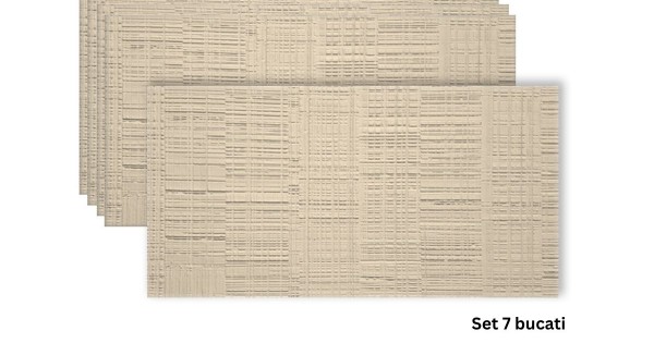 Set 7 panouri decorative din praf de piatra, Naimeed D7327, flexibile ...