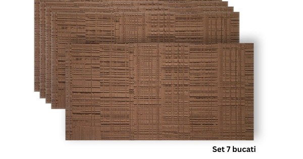Set 7 panouri decorative din praf de piatra, Naimeed D7329, flexibile ...