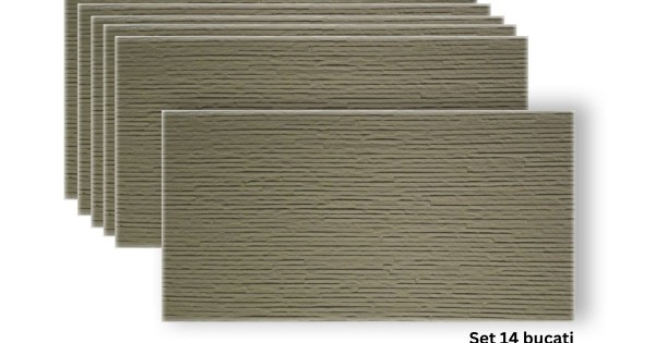 Set 14 panouri decorative din praf de piatra, Naimeed D7332, flexibile ...