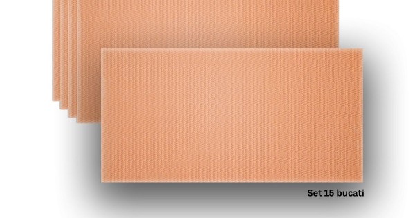 Set 15 panouri decorative din praf de piatra, Naimeed D7336, ignifuge ...