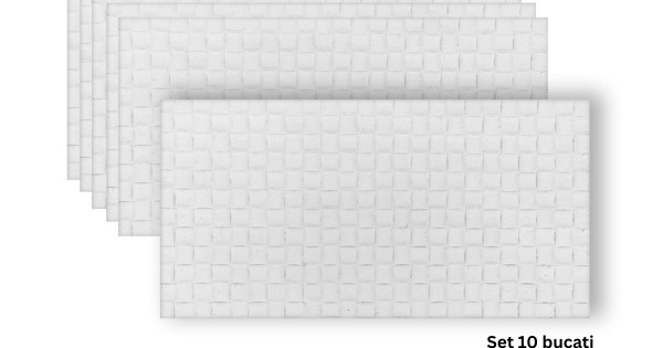 Set 10 panouri decorative din praf de piatra, Naimeed D7339, flexibile ...
